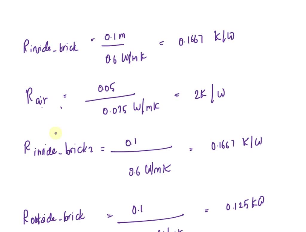 SOLVED: 1. A composite wall is made up of two layers of bricks each 100 ...