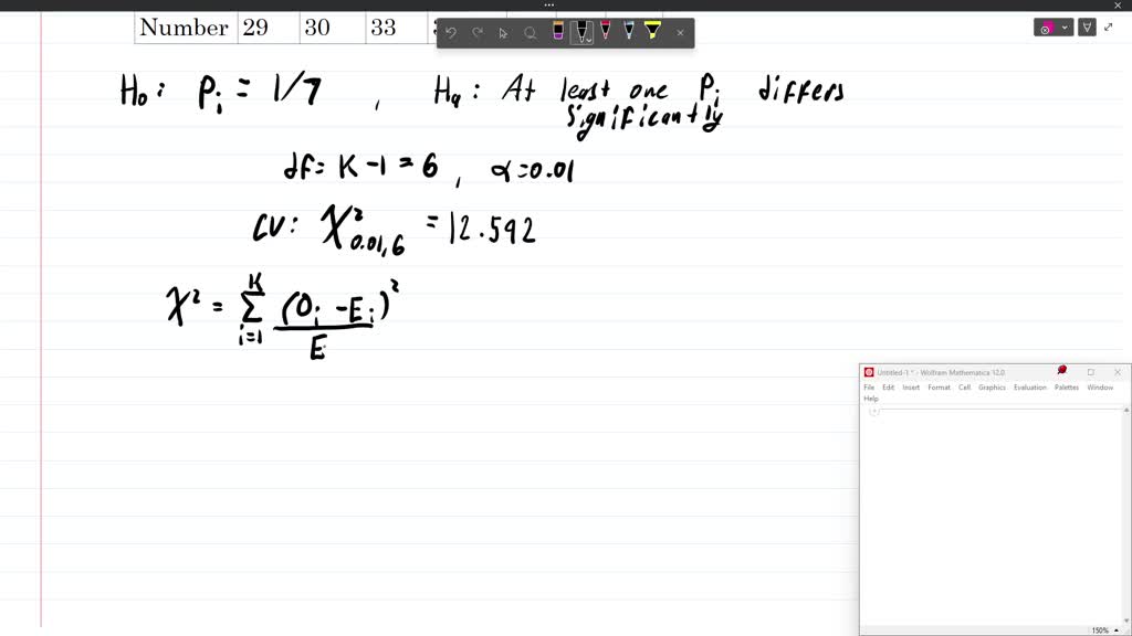 SOLVED: Chi-Square Test for Association Number of Accidents, Worksheet ...