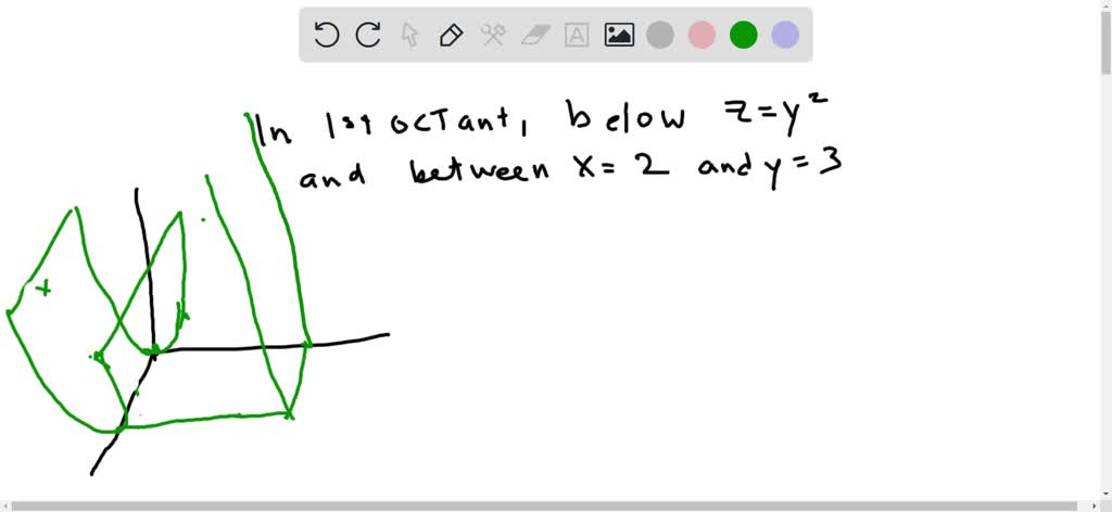 SOLVED: Find the volume of the first octant below the cylinder z=y2 and ...