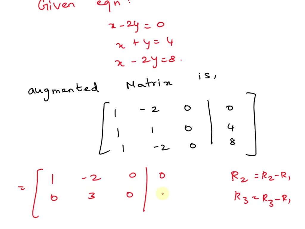 Solved Steps In Solving Gaussian Elimination Method With Word Problems