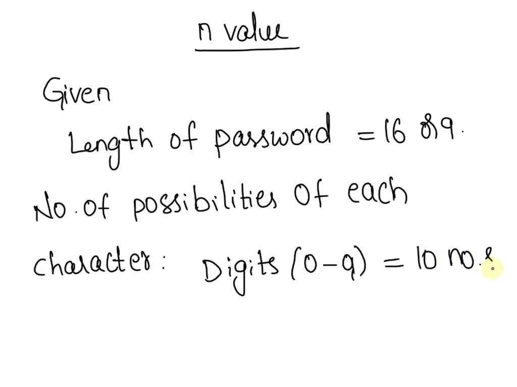 SOLVED: CHALLENGE ACTIVITY 4.3.1: Counting password possibilities Jump to level Each character ...