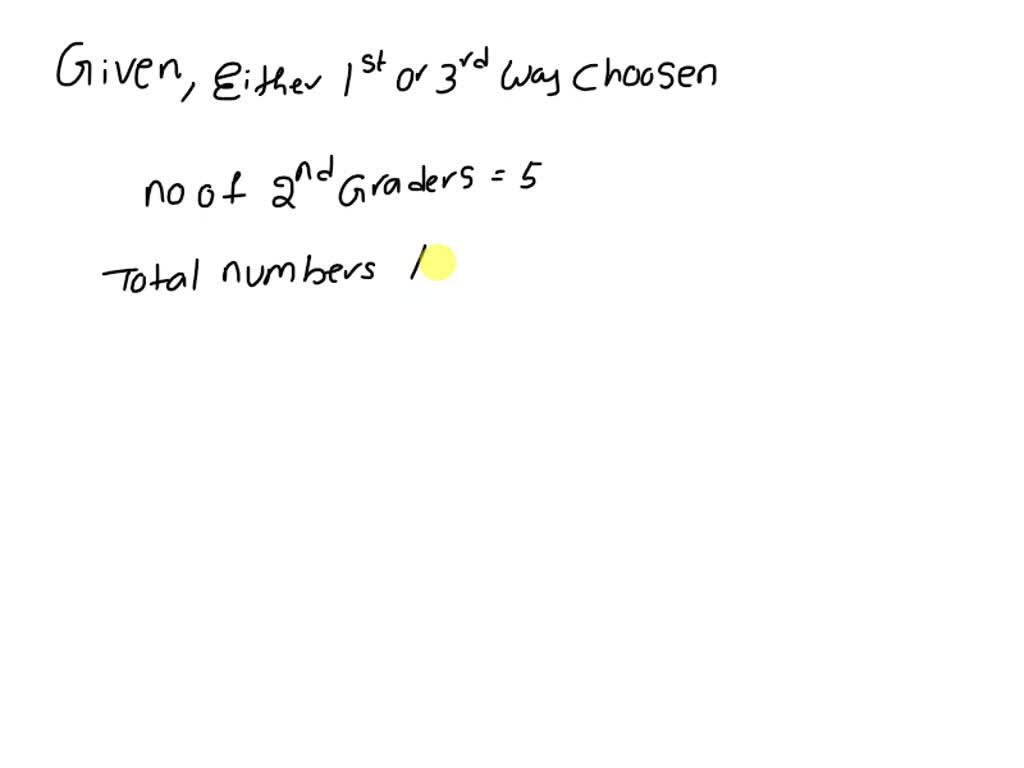 SOLVED: QUESTION 13 There are first-grade children, second-grade ...