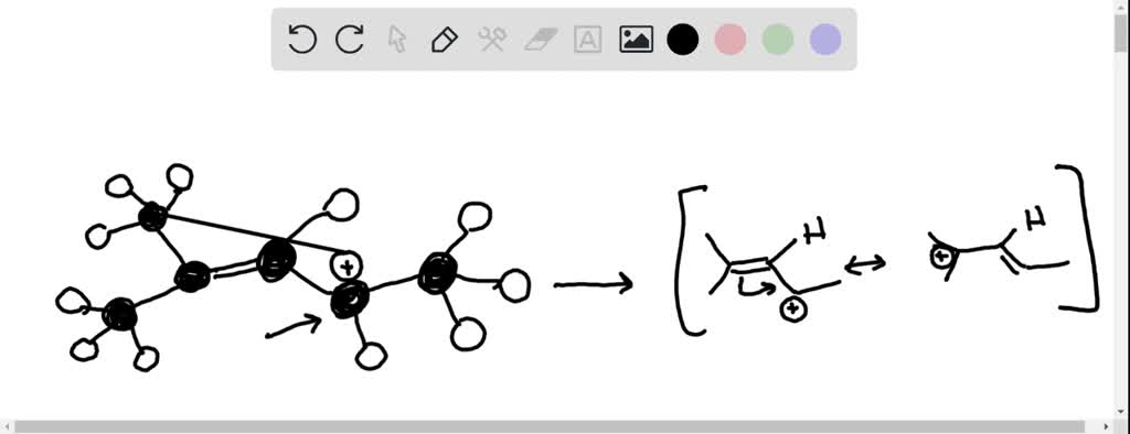 SOLVED: The 3D image below is that of an allylic carbocation ...
