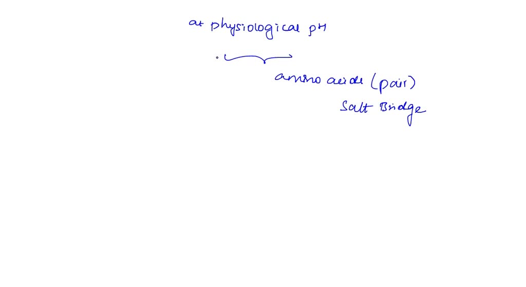 Which of the pairs of amino acids can form a salt bridge at ...