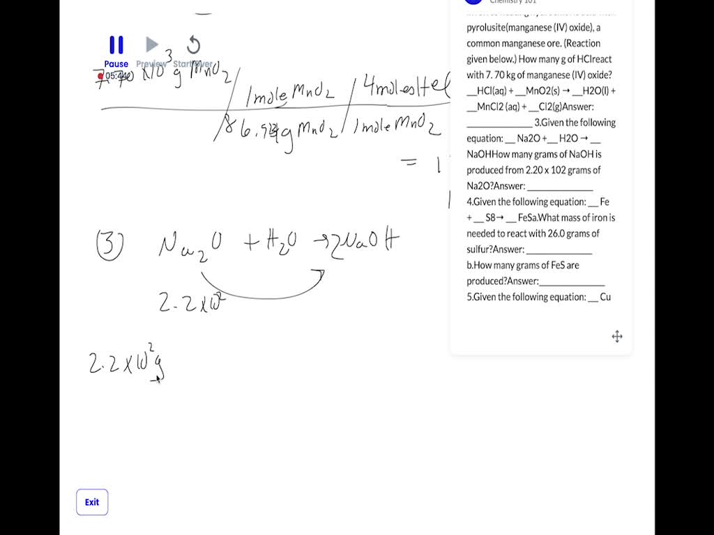 SOLVED: Sodium metal (Na) reacts with sulfur (S) to produce sodium ...