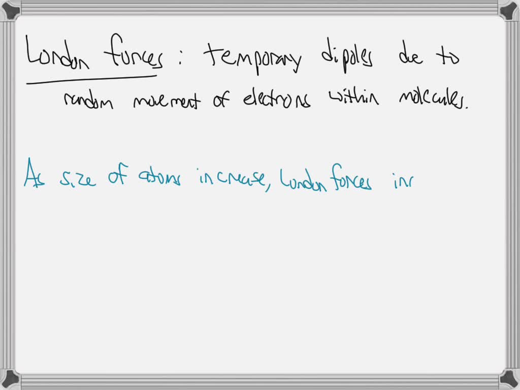 SOLVED: What are London forces? How are they affected by the sizes of ...