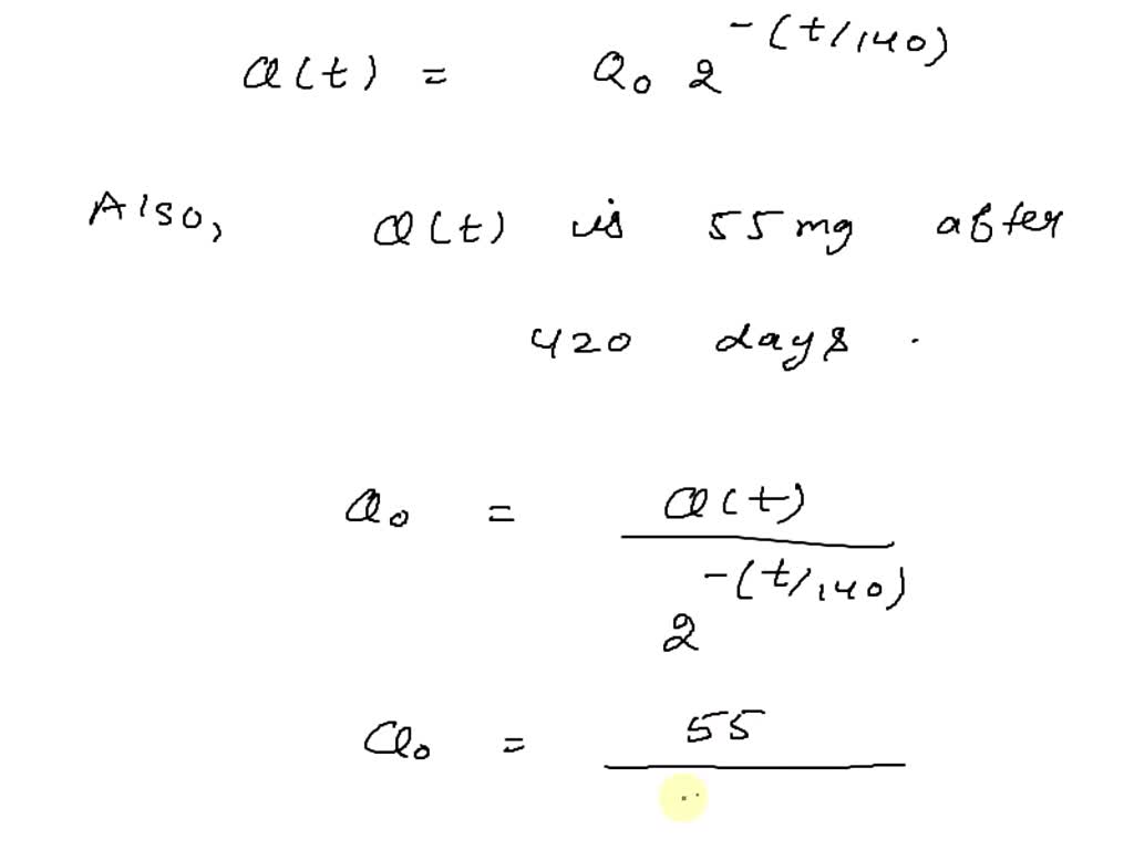SOLVED: The radioactive element polonium decays according to the law ...