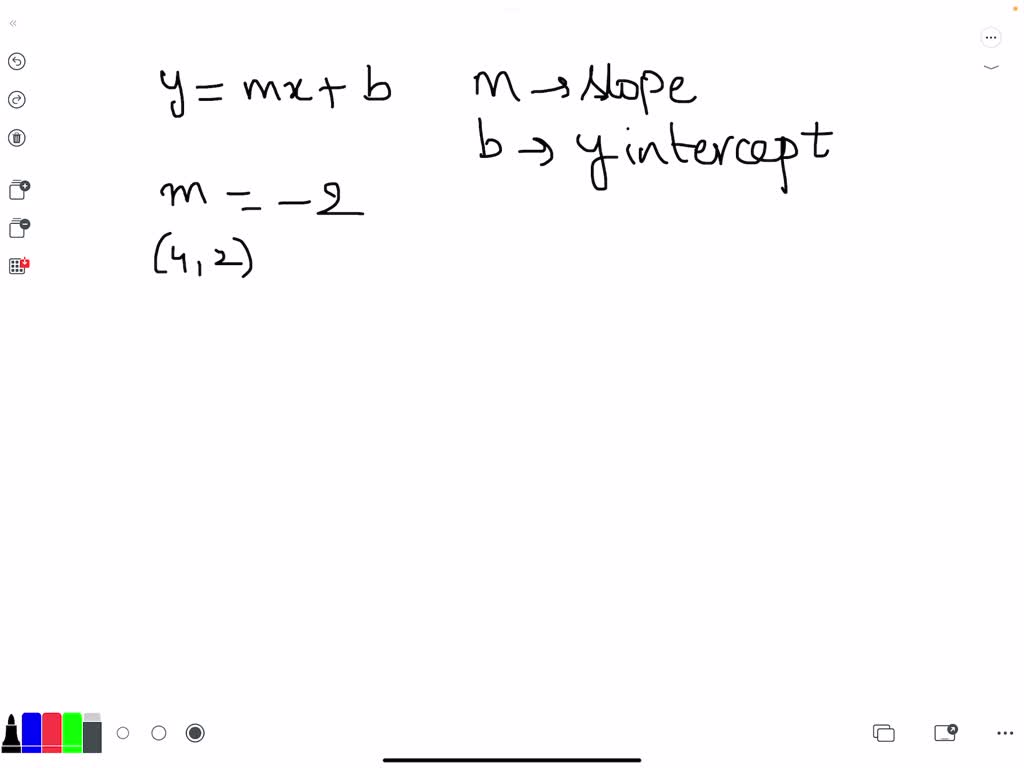 SOLVED: Find the equation (in slope-intercept form) of the line with ...