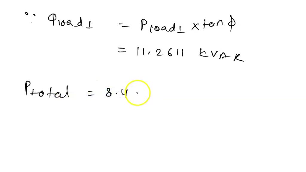 SOLVED: 'Two balanced three-phase loads are supplied by 840 Vrms; 6Ohz ...