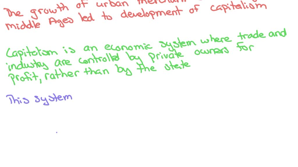 SOLVED: The growth of the urban merchant class during the late Middle ...