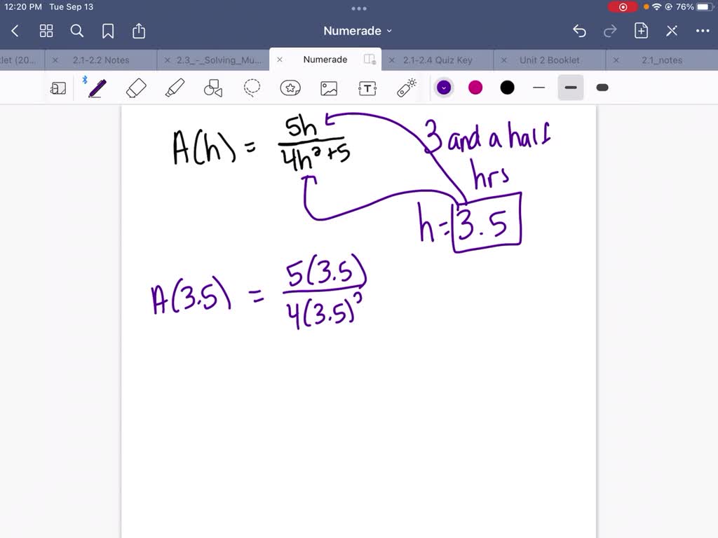 The amount (in percent) of a drug in a person's bloodstream h hours ...