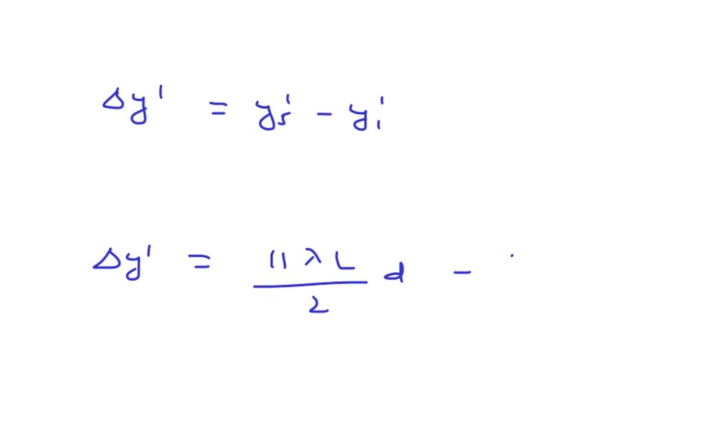 SOLVED: A double-slit interference pattern is created by two narrow ...