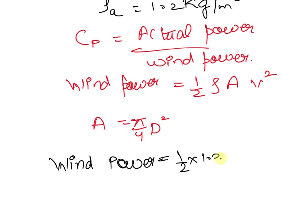 SOLVED: solve all parts in details Example: In a wind turbine, the axial thrust was 1 kN. If the ...