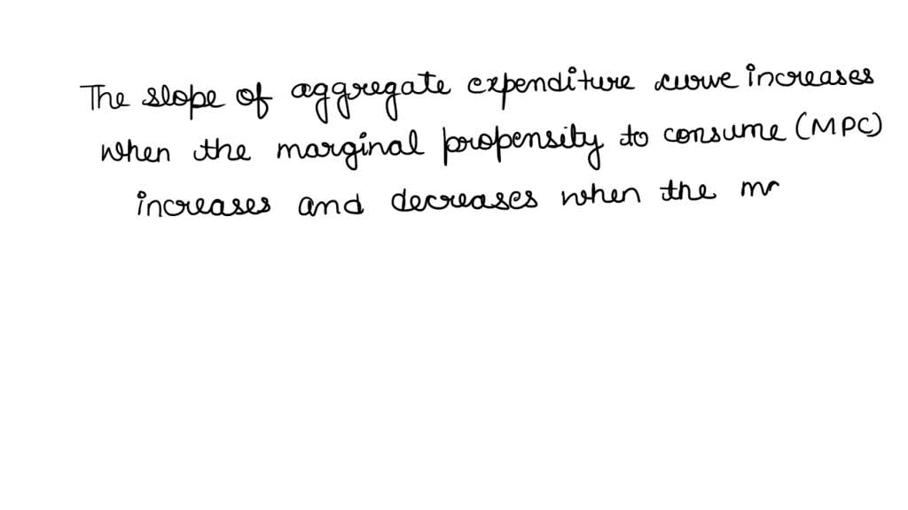 SOLVED: The sum of marginal propensity to consume and marginal ...