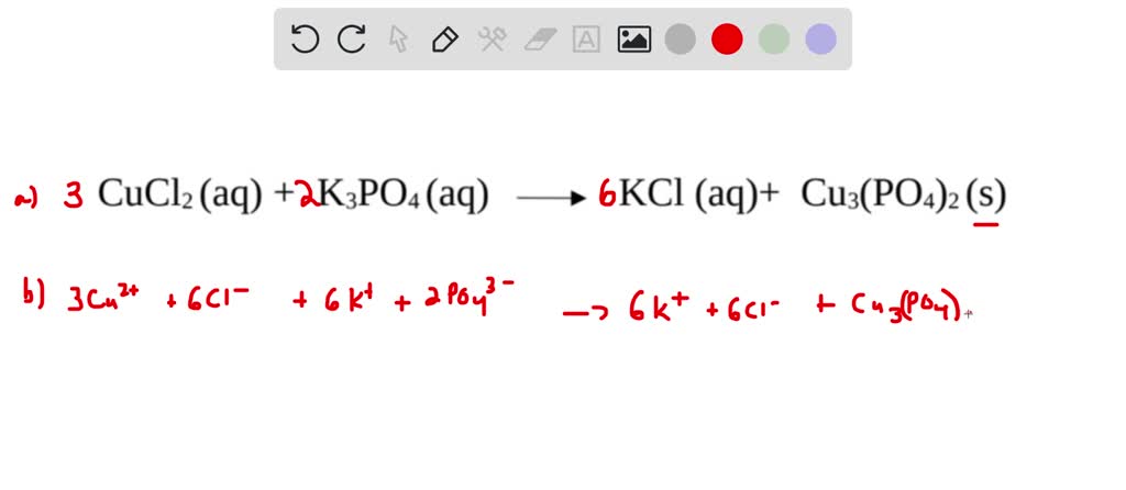 SOLVED: When aqueous solutions of copper(II) chloride (CuCl2) and ...