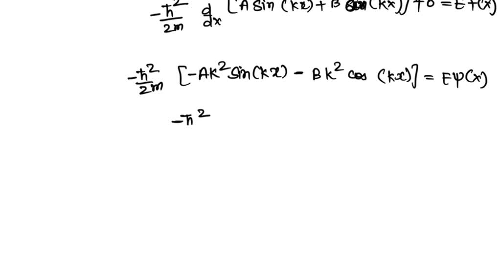Solved Consider A Particle Represented By The Wavefunction W X