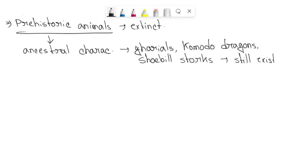 SOLVED: animals with ancestral characteristics still successfully exist ...