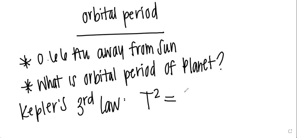 A planet has an average distance to the sun of 0.66 AU. In two or more ...