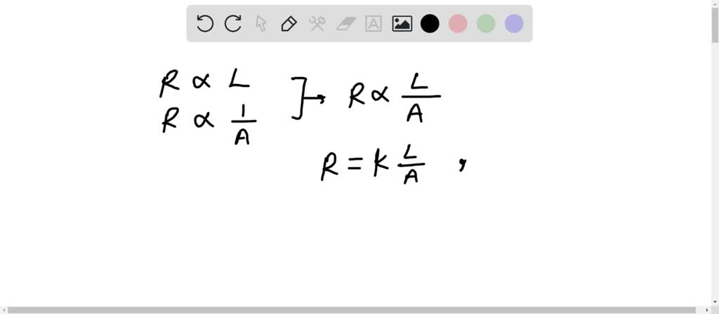 SOLVED: 'A wire of length L and cross-sectional area A has a resistivity p. Which of the ...