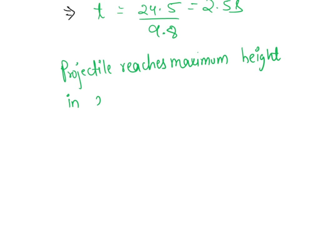 SOLVED: The height (in meters) of a projectile shot vertically upward ...