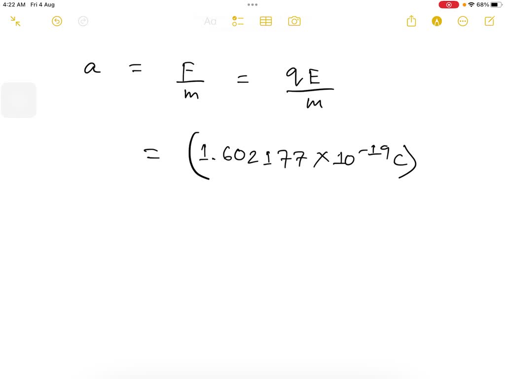 SOLVED: A proton accelerates from rest in a uniform electric field of ...
