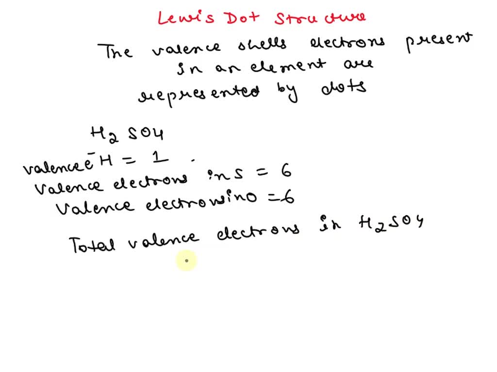 SOLVED: What is the correct Lewis dot formula for sulfuric acid, H2SO4 ...