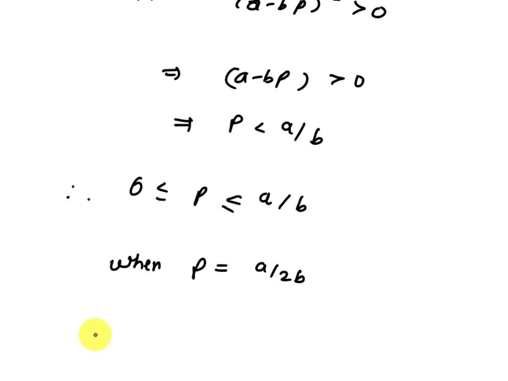 Solved Show That The Elasticity Of Demand Is Unitary At The Midpoint Of A Linear Inverse Demand 9010