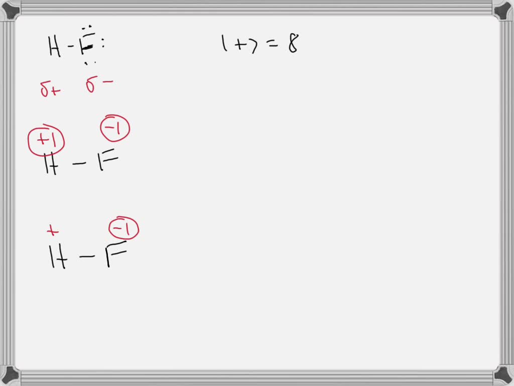 SOLVED: Draw a Lewis structure for hydrogen fluoride. Are the bonded ...