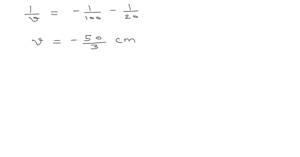 SOLVED: A 50 cm tall object is put in front of a diverging lens. The ...