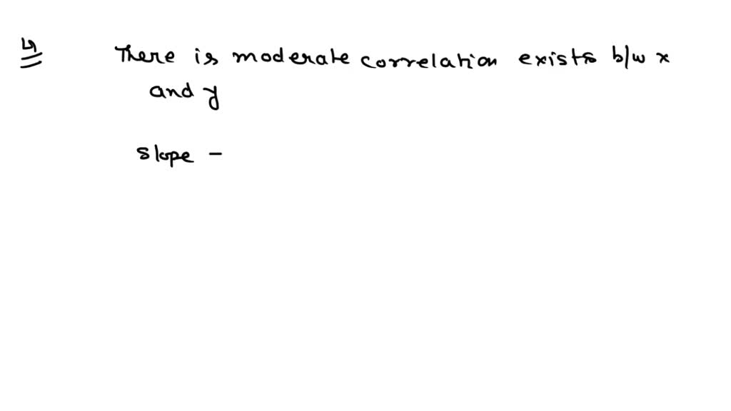SOLVED: What is the association between the X- and y-values for each ...