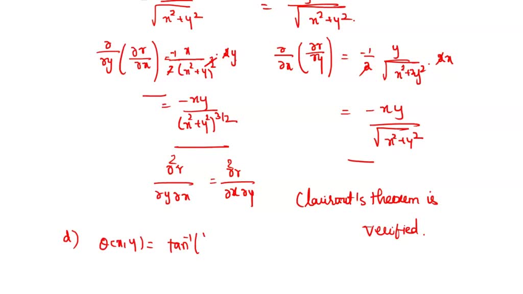 SOLVED: 2 Compute all of the first and second order partial derivatives ...