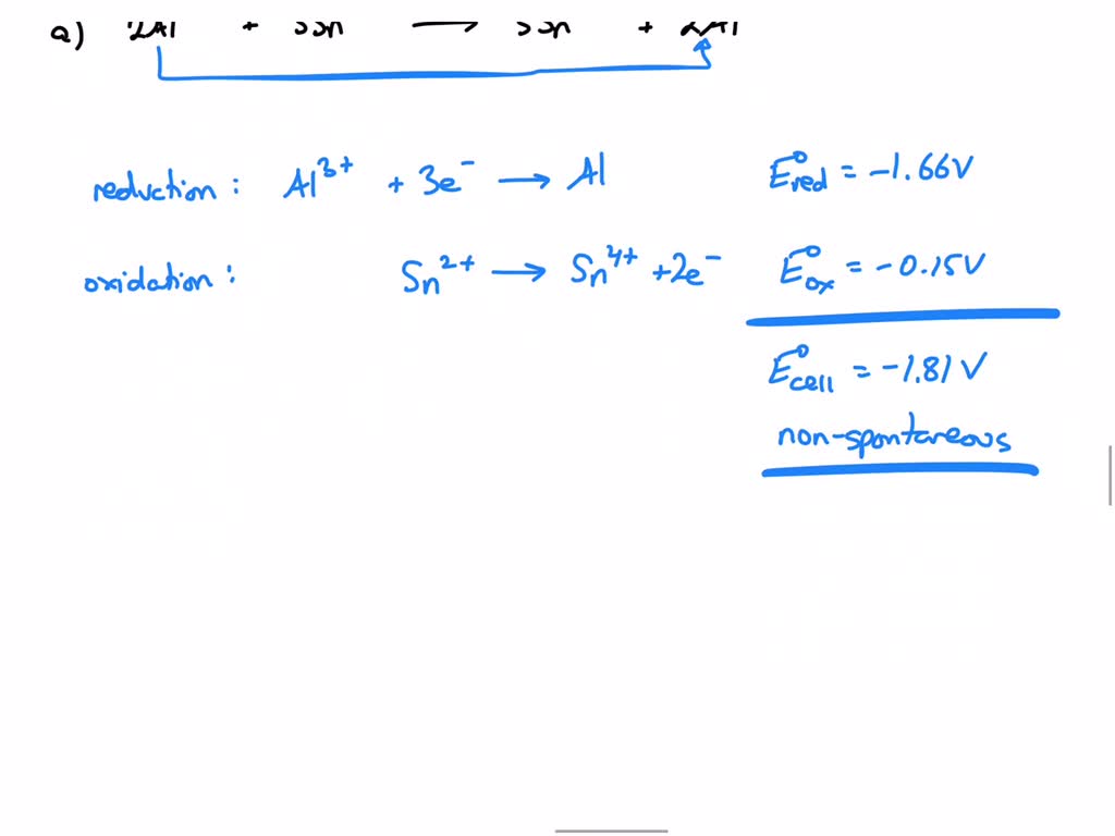 Solved 2 Use The Standard Electrode Potentials To Calculate The Cell