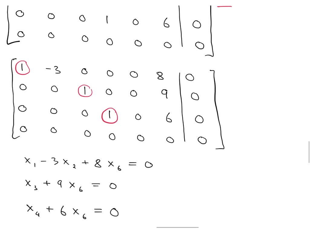 SOLVED: Describe all solutions of Ax = 0 in parametric vector form ... SOLVED: Describe all solutions of Ax = 0 in parametric vector form ...