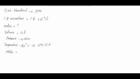 Consider a uniform mixture of gas at atmospheric pressure...