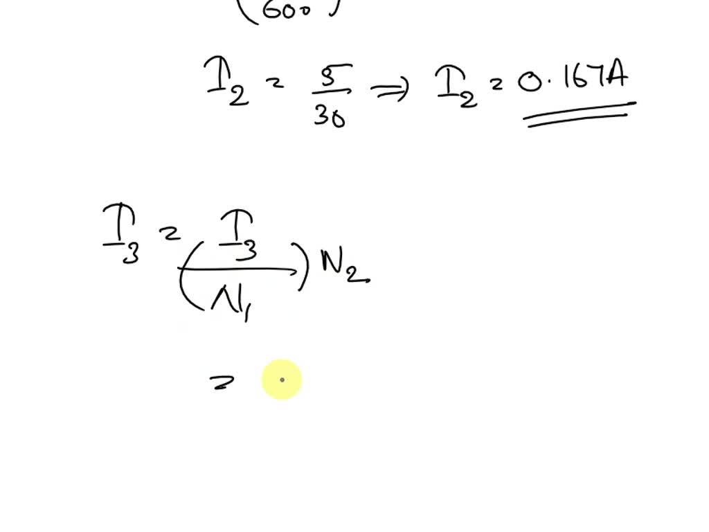 SOLVED: With full steps Q2. Three ideal CTs with turns ratios of 600:5 ...