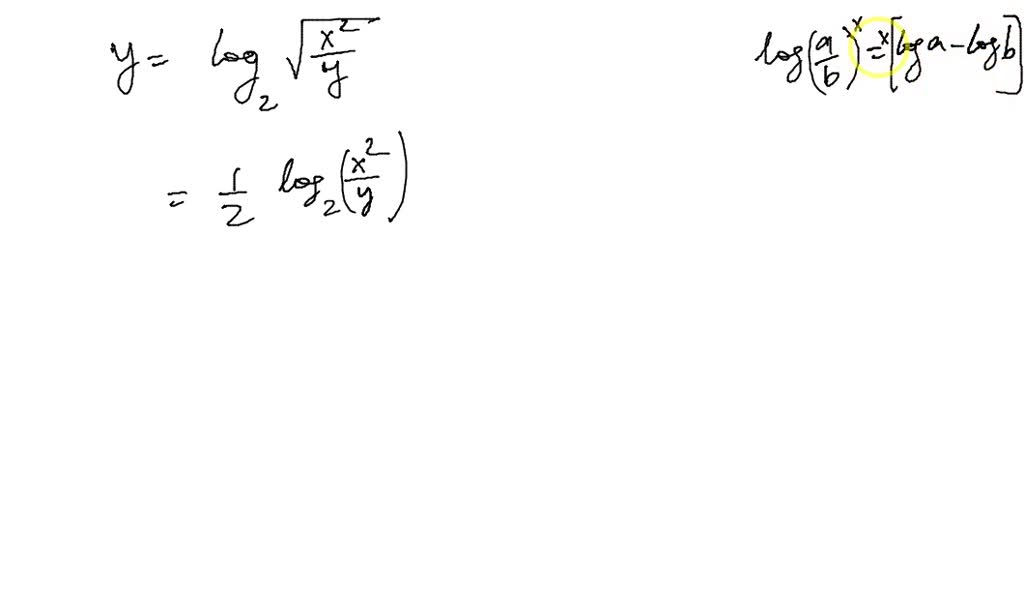 SOLVED: The expression log2(x) is equivalent to: log2(x) = log2(x) 2 ...