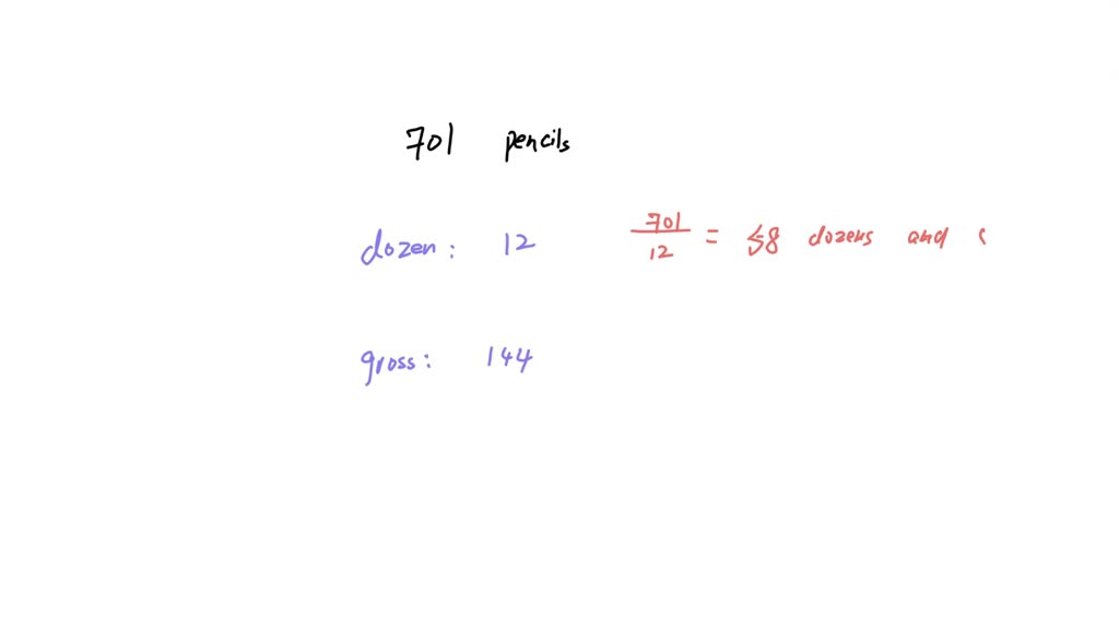 SOLVED: A bookstore ordered a total of 1274 pencils. Express the number ...