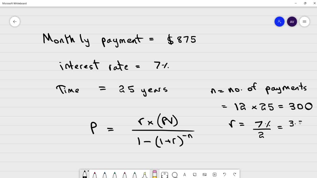 SOLVED: How much money could be borrowed at 7% compounded semi-annually ...