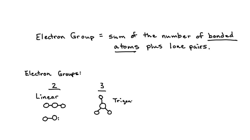 SOLVED: Name and draw the five basic electron geometries, and state the ...