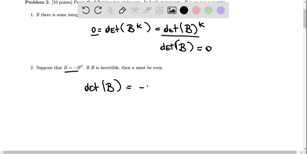 SOLVED: Problem 4. Let A be a n X m matrix and B be a m X p matrix ...