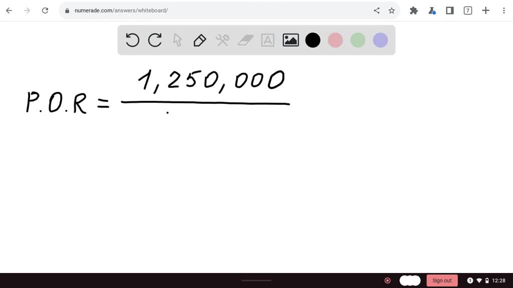 SOLVED: Figuring a predetermined overhead rate using direct materials ...