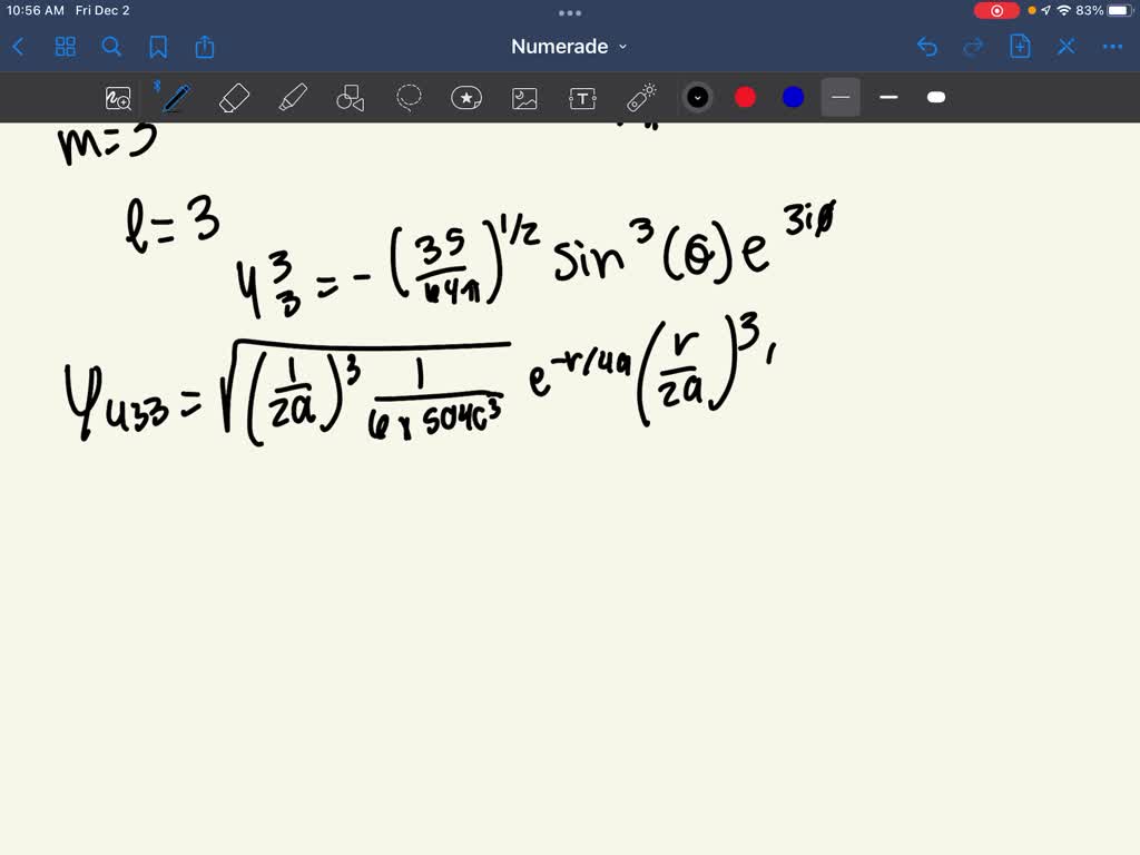 SOLVED: The spherical wave function of a particle is given by Î¨(Î¸,Ï†)= âˆš(3/(4Ï€)) Y(1,1)(Î ...