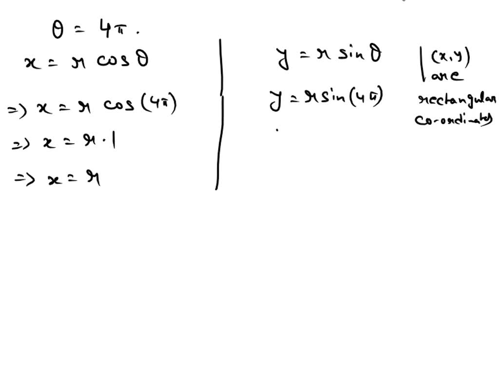 SOLVED: Convert the polar coordinate (3,(7pi )/(4)) to Cartesian ... SOLVED: Convert the polar coordinate (3,(7pi )/(4)) to Cartesian ...