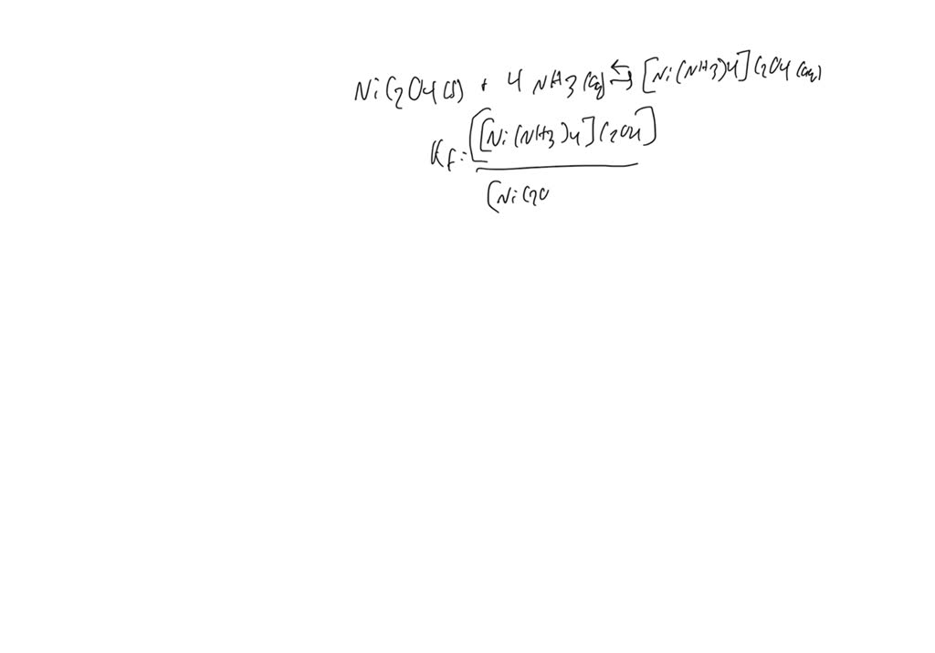 SOLVED: From the value of Kf, calculate the concentration of NH3 ...