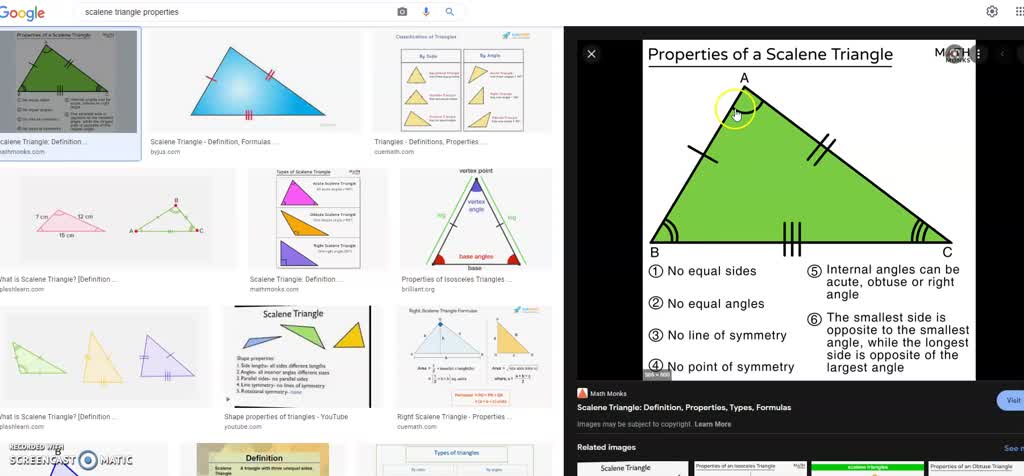 SOLVED: 'Determine the type of triangle that is drawn below. 3.93 6.76 ...