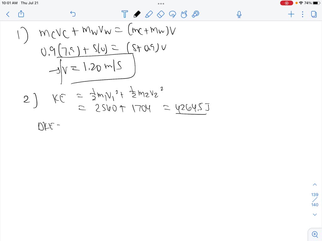 SOLVED: 1) A pitcher throws a 0.90 kg ball of clay at a 5 kg block of wood at 7.9 m/s. The clay ...