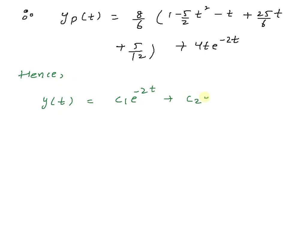 SOLVED: Consider a system whose model is given by dx(t)/dt + 6.0 x(t ...