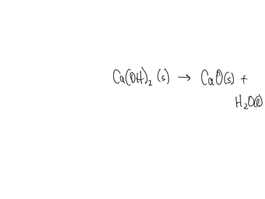 SOLVED: Write the reaction that corresponds to the following ...