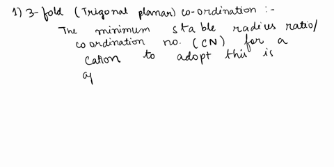 Determine the minimum stable radius ratio for 3 fold...