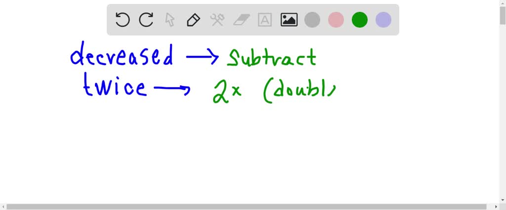 SOLVED: Need help, please. Thank you. Espanol. Translate this phrase into an algebraic ...